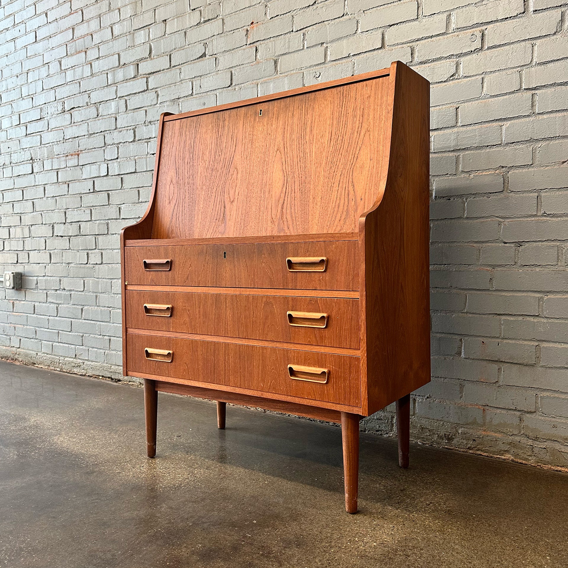 Teak Danish Secretary – MidMod Decor