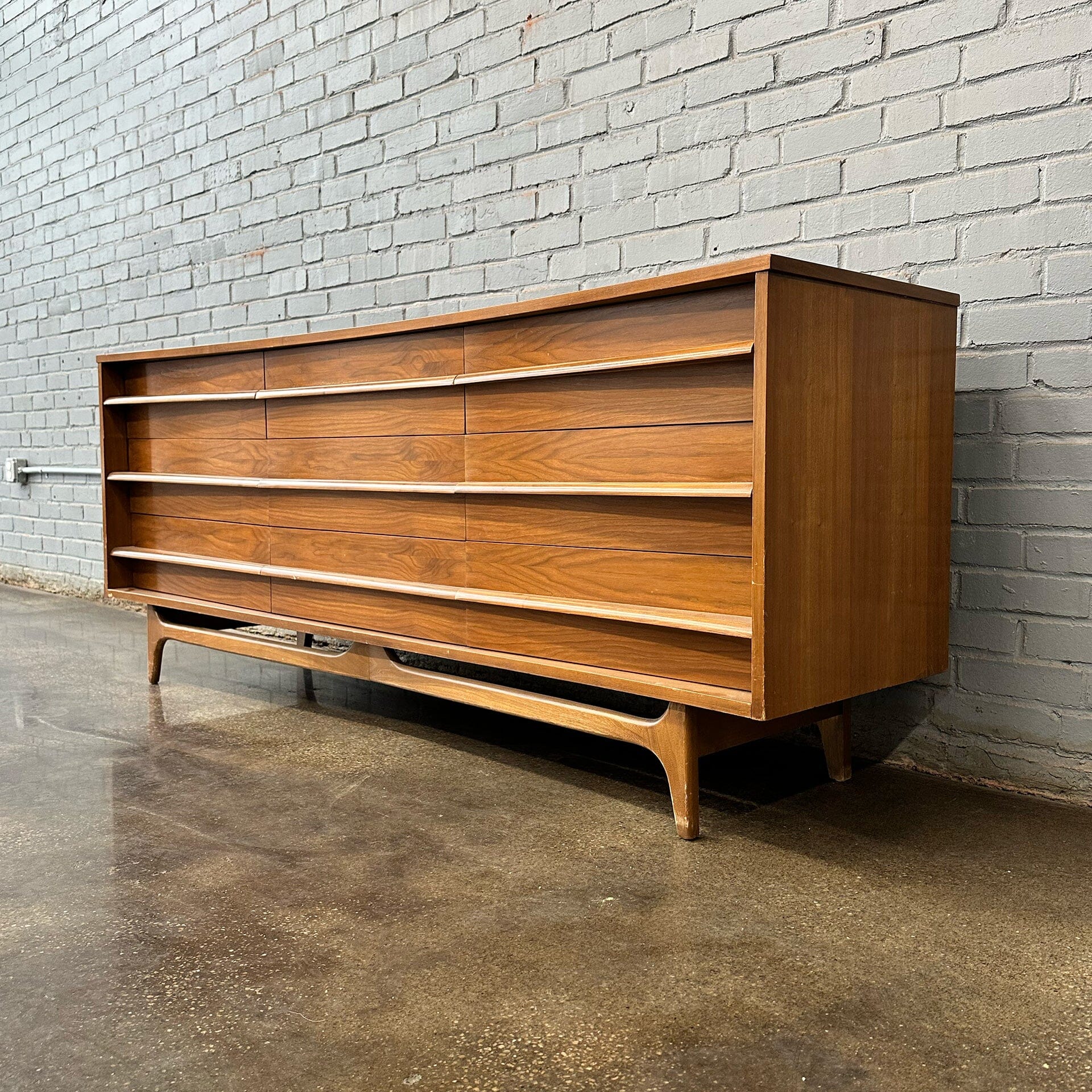 Walnut mcm dresser store
