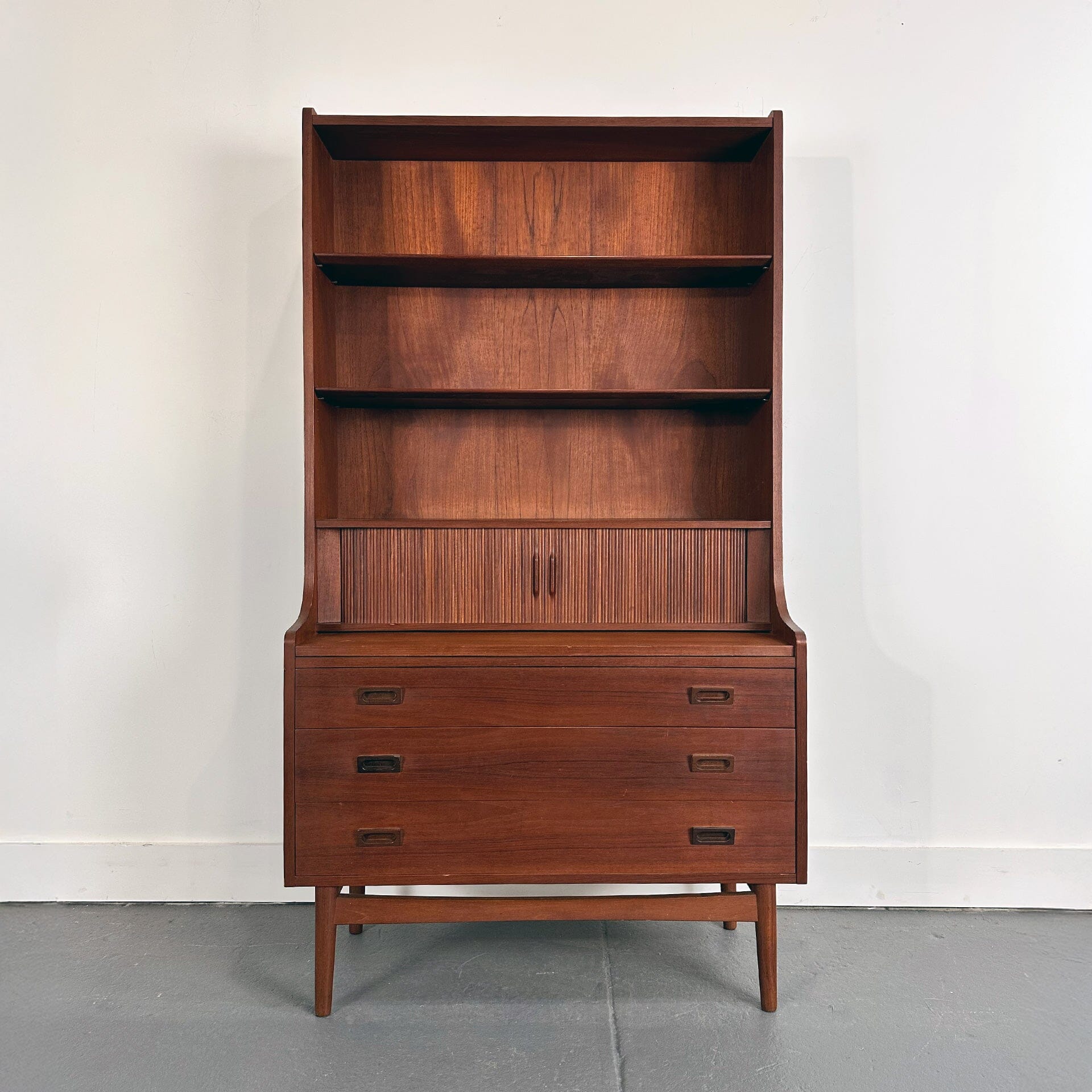 Teak Danish Modern Secretary designed by Johannes Sorth – MidMod Decor