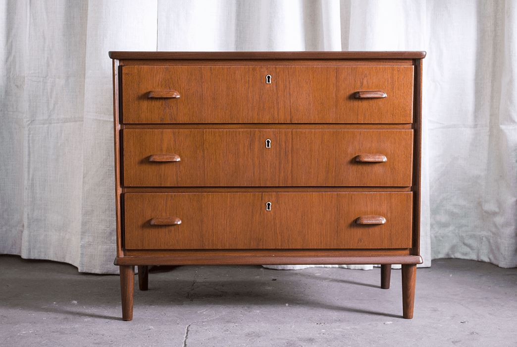 Danish Modern Three Drawer Dresser – MidMod Decor